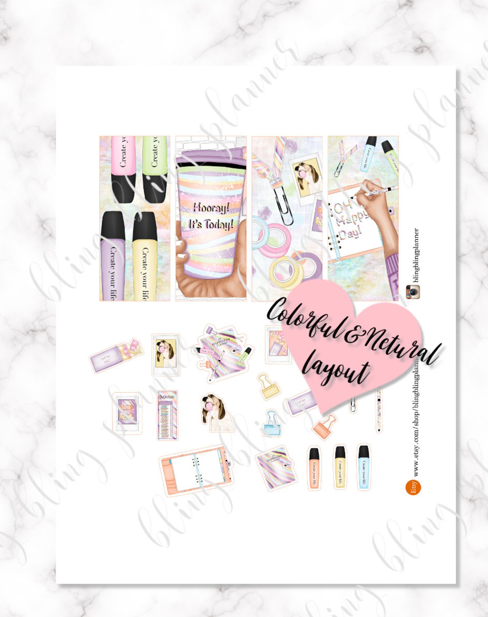 GIRL BOSS STICKER Digital Planner Stickers Planner Girl | Etsy