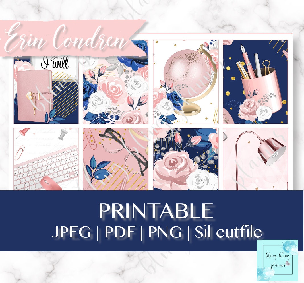 SWEET HOME Planner STICKERS Printable Sticker Kit Stay at - Etsy