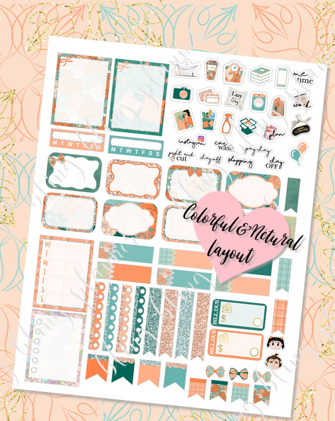 PICNIC PLANNER STICKERS Printable Picnic Planner Stickers - Etsy