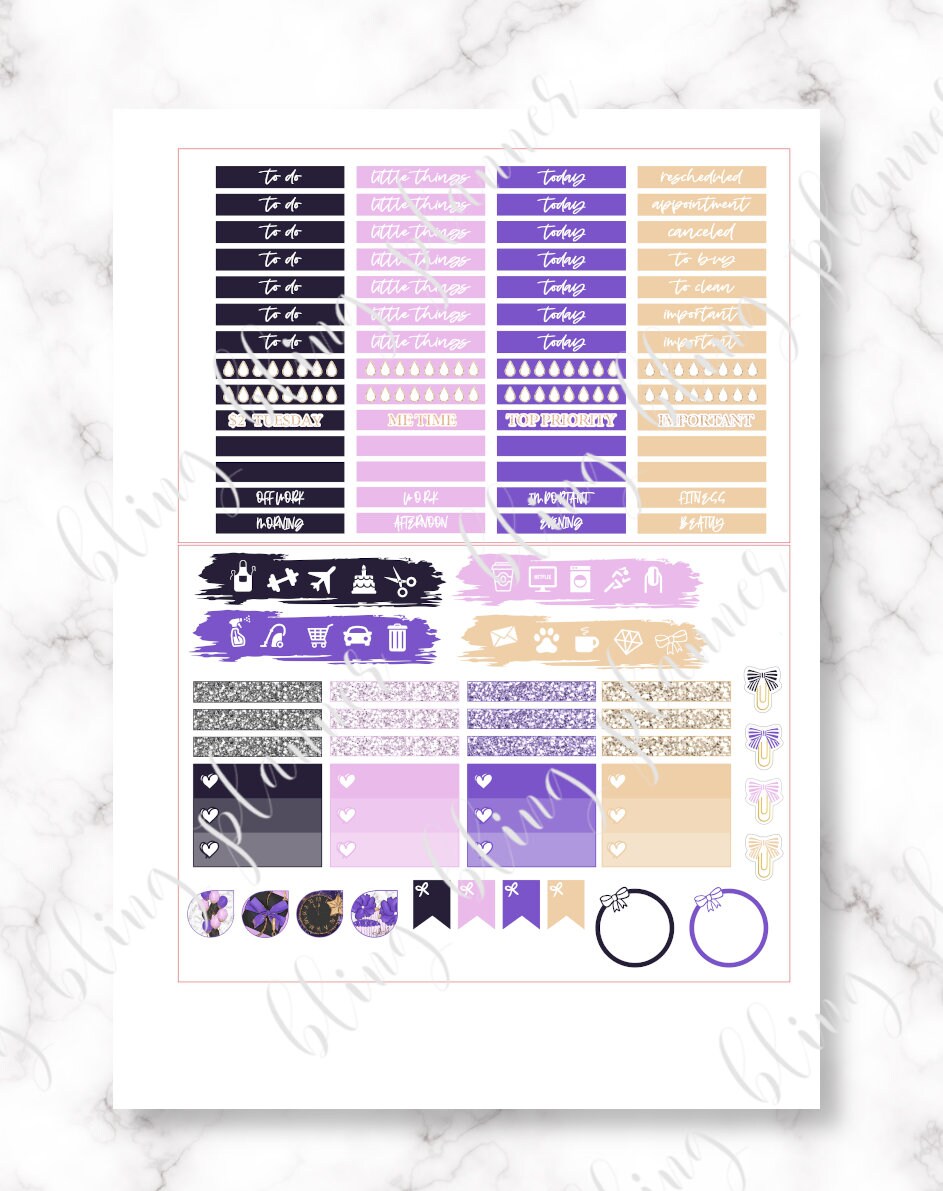 NEW YEAR PLANNER Stickers Printable New Year Planner - Etsy