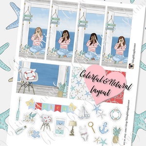 CRUISE PLANNER Stickers, Summer Printable Kit Printable, Beach ...