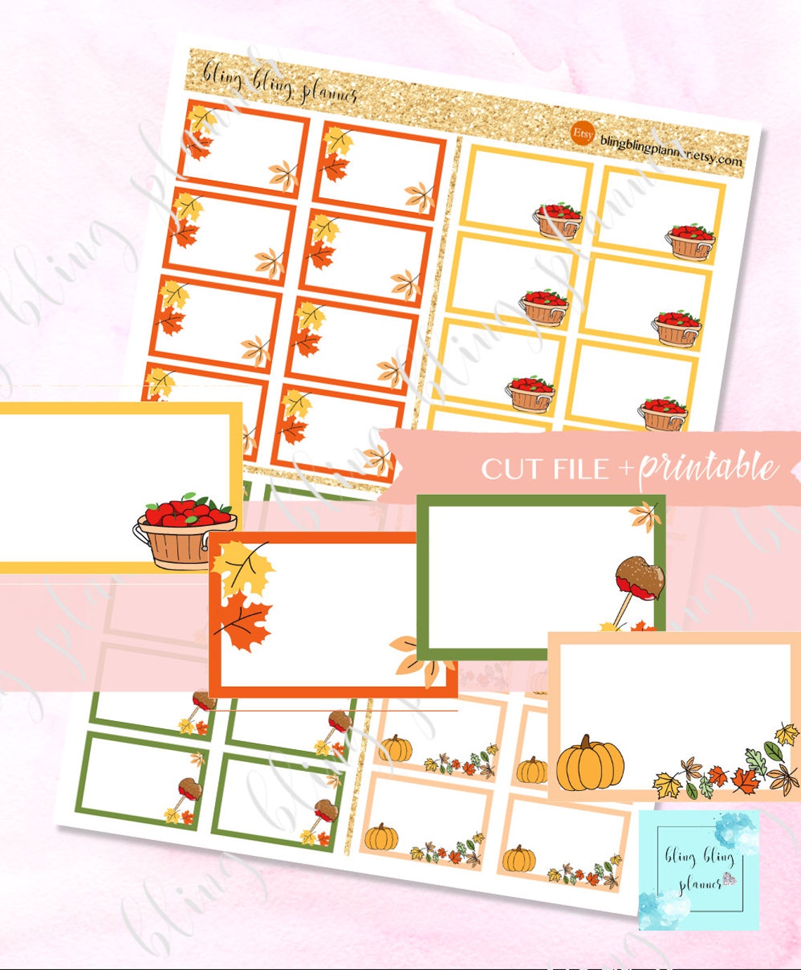 FALL Planner Stickers Printable Fall Stickers Unicorn | Etsy