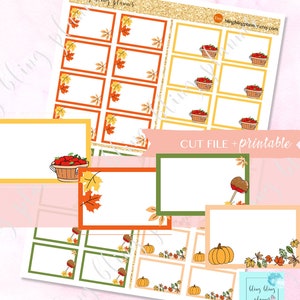 FALL Planner Stickers, Printable Fall Stickers, Unicorn Printable ...