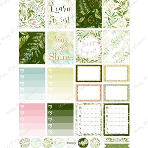 PLANT PLANNER Stickers, Spring Planner Stickers, Printable Planner ...