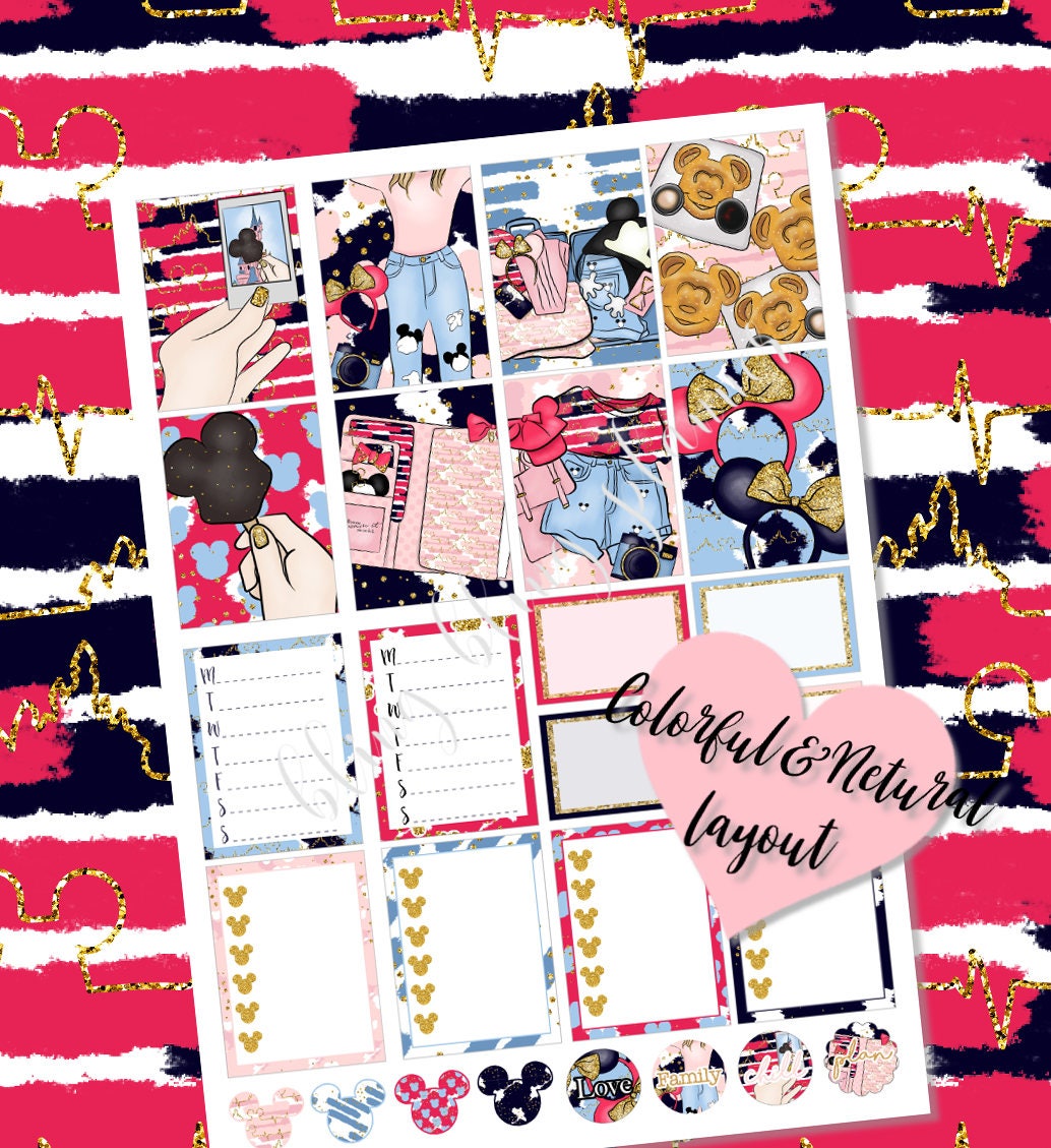 DISNEY PLANNER WEEKLY Kit Magical Planner Stickers Sticker - Etsy