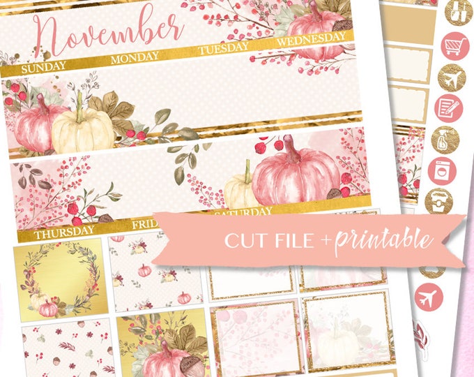 NOVEMBER MONTHLY KIT Printable Monthly Planner Kit - Etsy