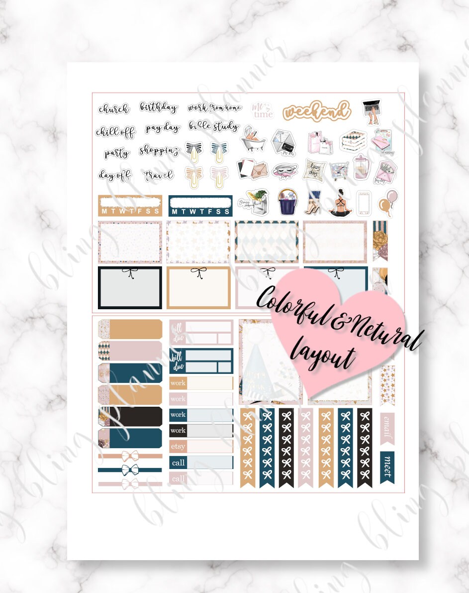 CELEBRATE NEW YEAR Stickers Printable New Year Planner - Etsy
