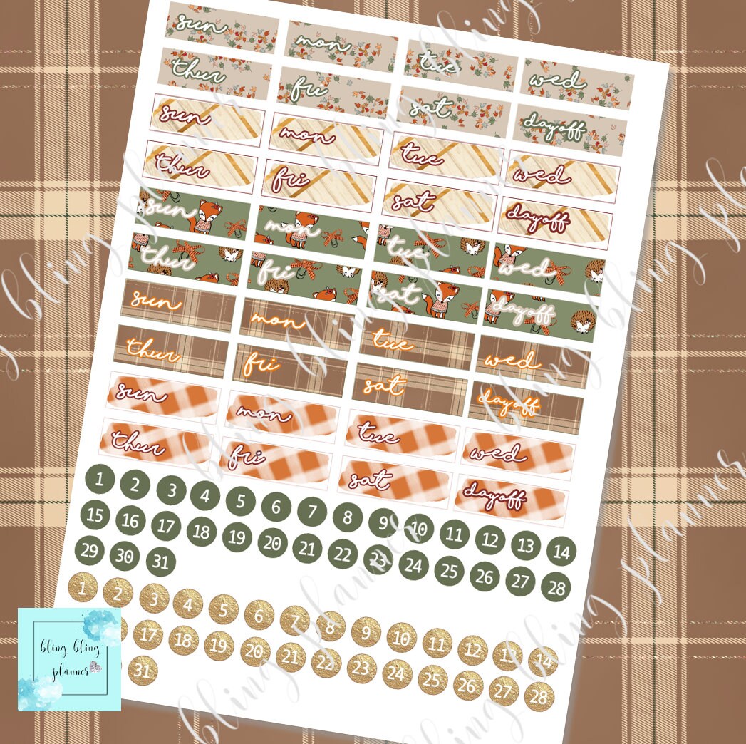 NOVEMBER MONTHLY KIT Printable Monthly Planner Kit November | Etsy