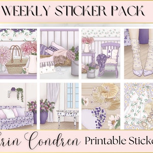 PRINTABLE PLANNER Sticker, Home Printable Stickers, Erin Condren Weekly ...