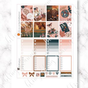 FALL PRINTABLE PLANNER Sticker, Printable Planner Sticker, Fall Weekly ...