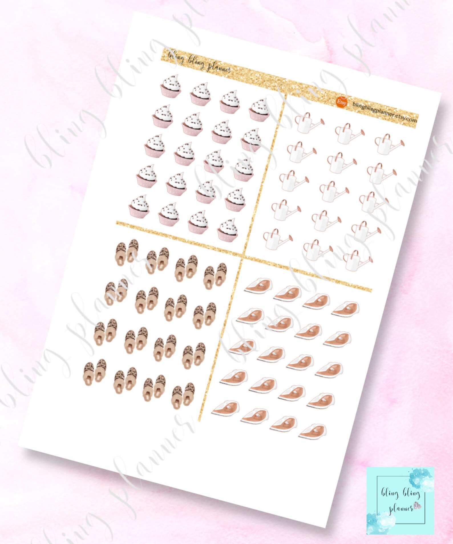 DAILY PRINTABLE PLANNER Stickers Printable Work Stickers - Etsy