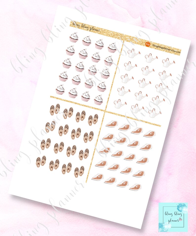 DAILY PRINTABLE PLANNER Stickers Printable Work Stickers - Etsy