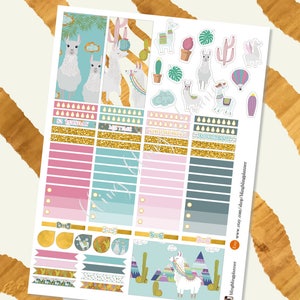 Llama Planner Stickers, Spring Planner Kit, Printable Llama Kit ...