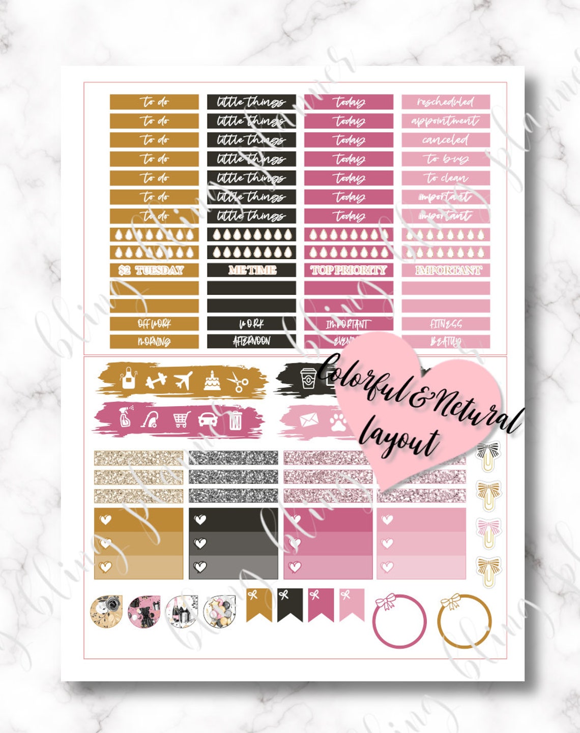 NEW YEAR PLANNER Stickers Printable New Year Planner | Etsy
