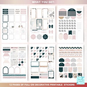 NEW YEAR 2025 PRINTABLE Planner Sticker, Celebration Printable Journal ...
