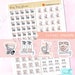 CUTE DAILY PLANNER Stickers, Printable Functional Stickers, Printable ...