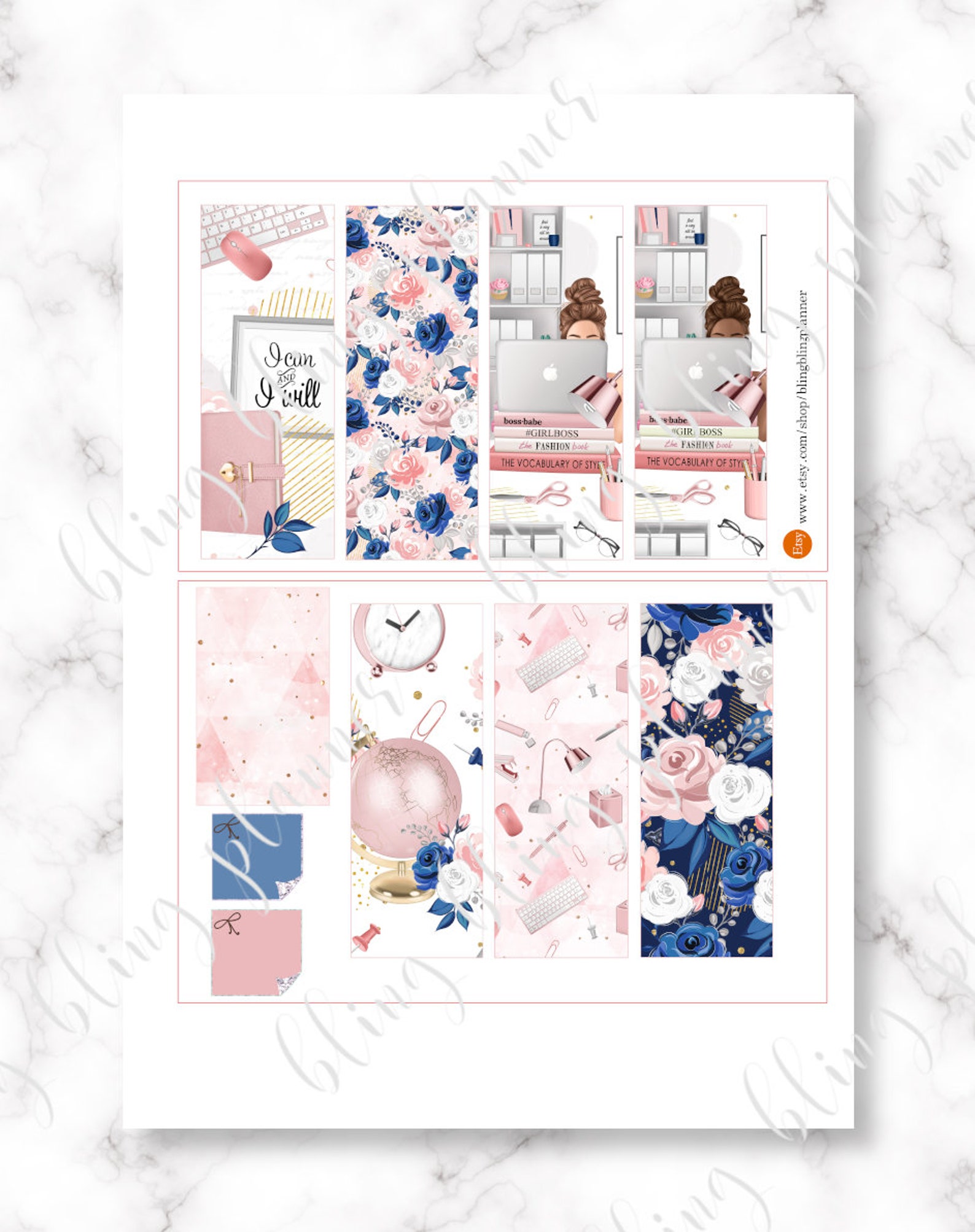 SWEET HOME Planner STICKERS, Printable Sticker Kit, Stay at Home ...