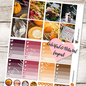 THANKSGIVING PLANNER STICKERS, Thanksgiving Photo Planner Kit ...