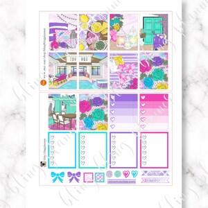 SUMMER PRINTABLE PLANNER Stickers, Swimming Pool Planner Sticker ...