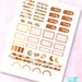 ORANGE PRINTABLE Planner Stickers, Floral Printable Full Box Stickers ...
