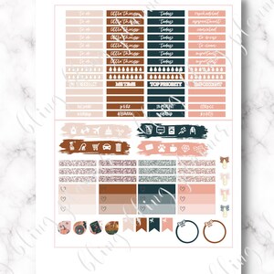 FALL PRINTABLE PLANNER Sticker, Printable Planner Sticker, Fall Weekly ...