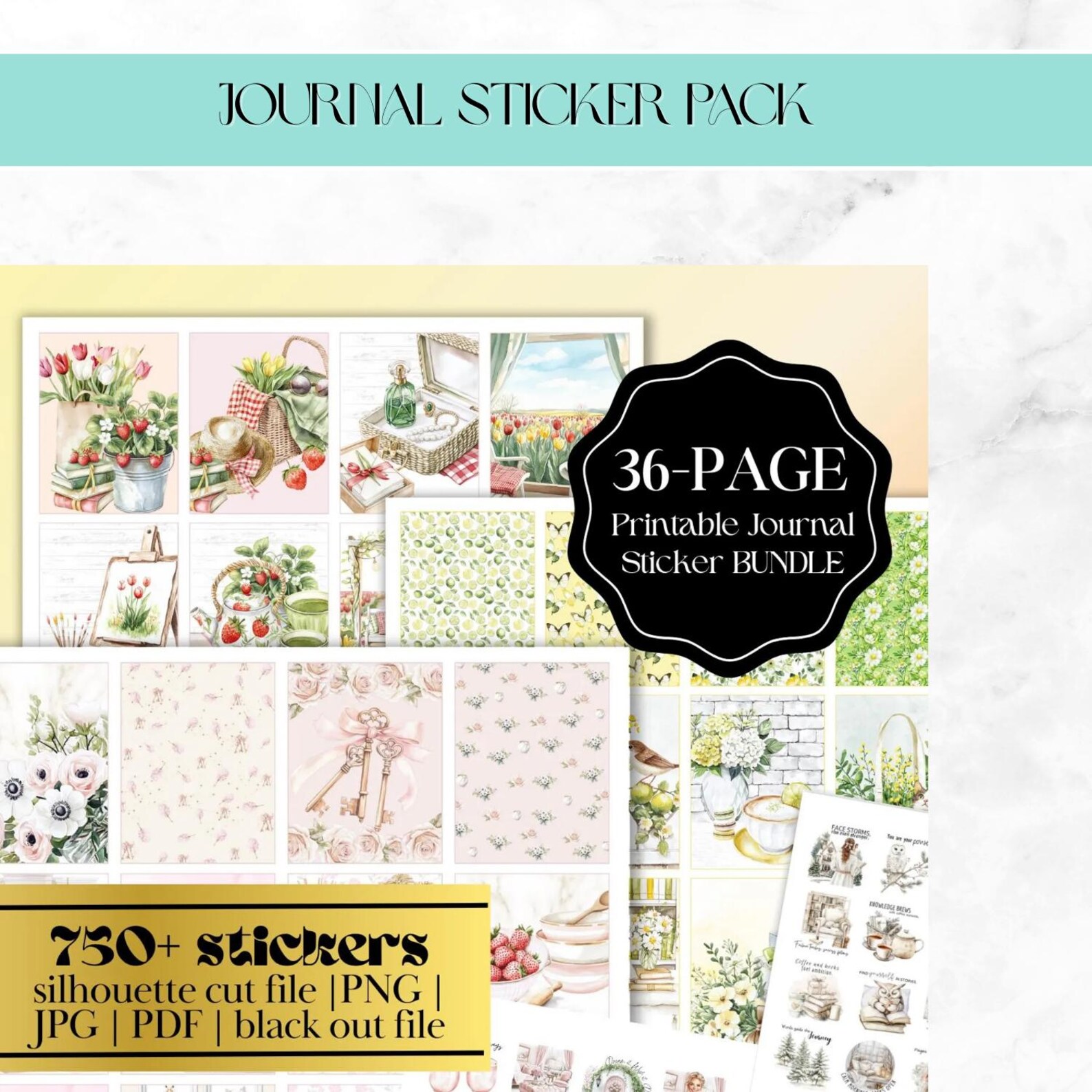 ANY 8 PRINTABLE Planner Sticker Bundle, Erin Condren Monthly Weekly ...