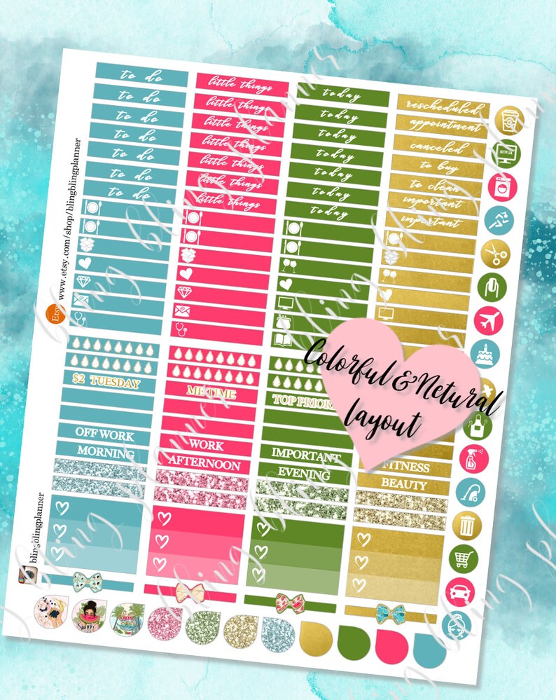PRINTABLE Planner Stickers Summer Planner Stickers - Etsy