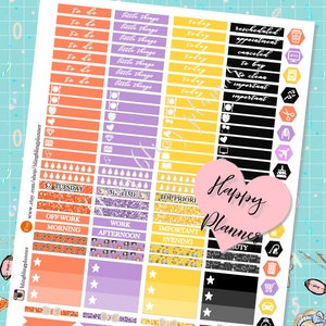 BACK TO SCHOOL Happy Planner Stickers, Happy Planner Stickers, August ...
