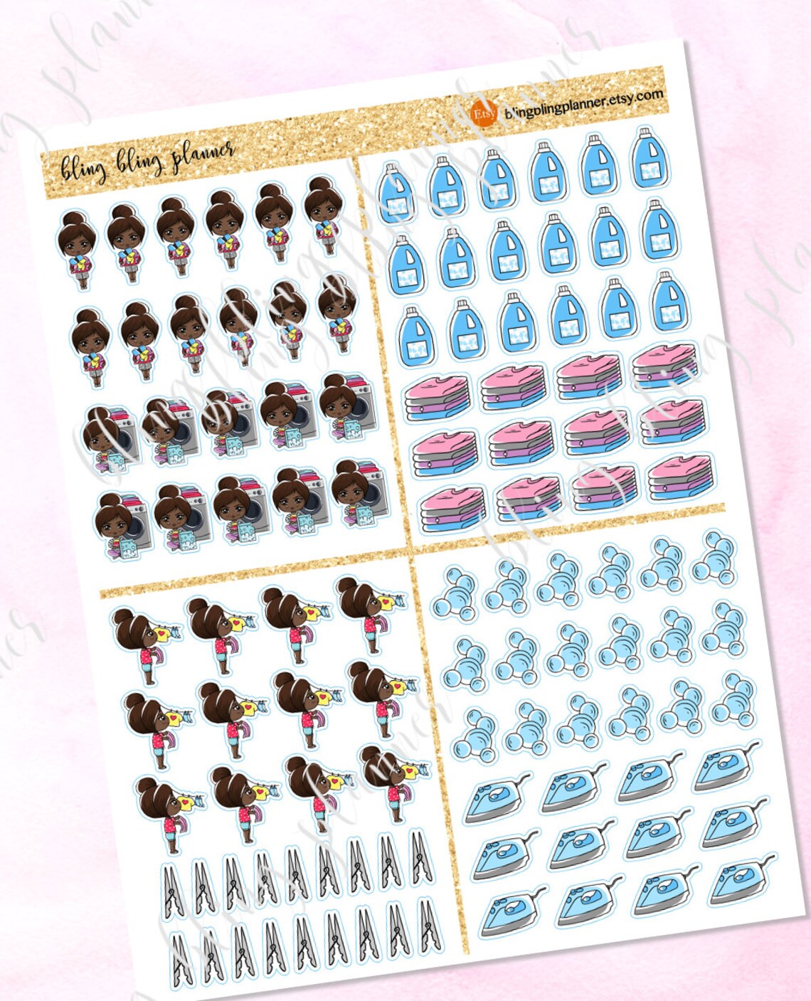 PRINTABLE PLANNER ICON Sticker Printable Laundry Sticker - Etsy