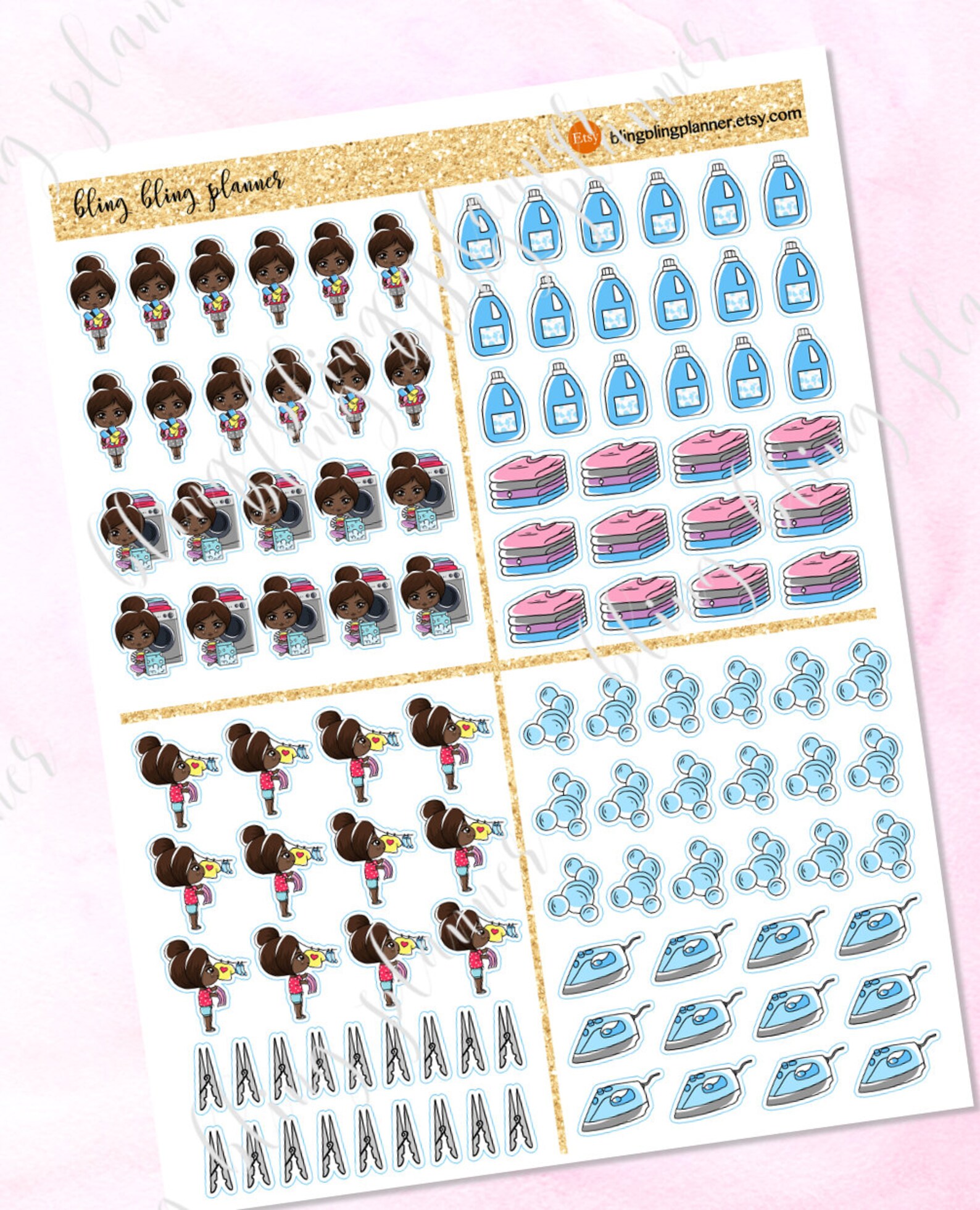 PRINTABLE PLANNER ICON Sticker Printable Laundry Sticker | Etsy