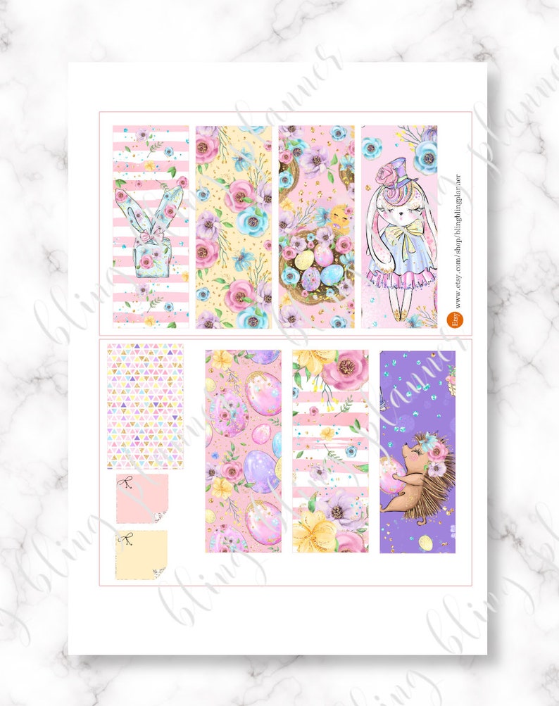EASTER PLANNER STICKERS, Printable Planner Stickers, Buddy Planner ...