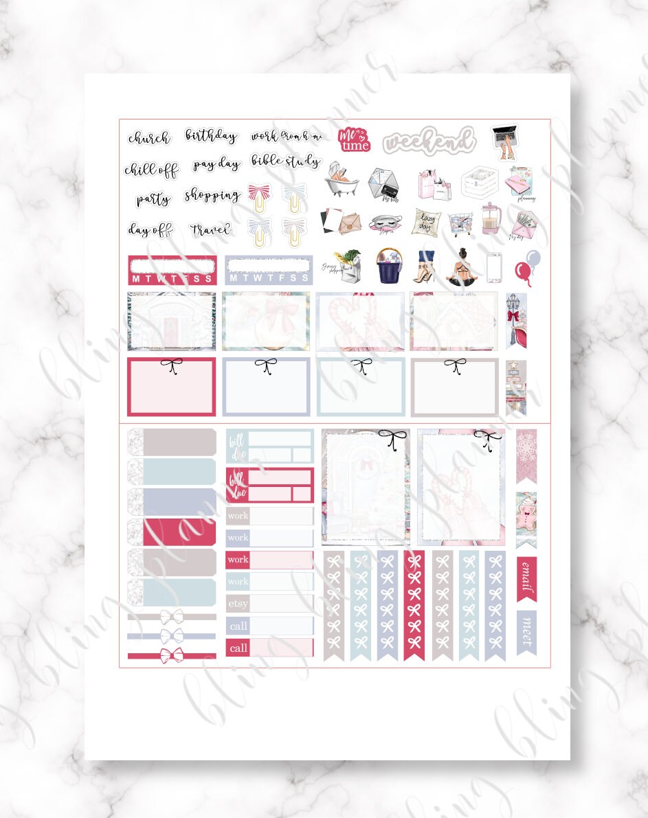 HOLIDAY PLANNER STICKERS Printable Christmas Planner - Etsy