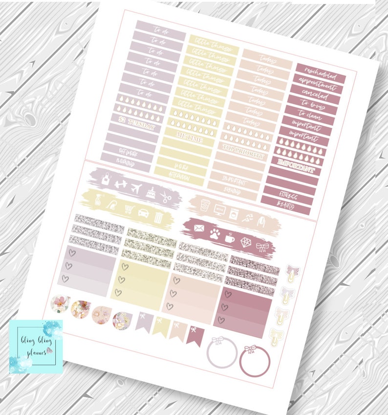 MAY MONTHLY PLANNER Kit Printable Flower Weekly Sticker Kit - Etsy