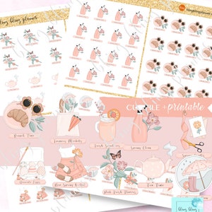 SPRING BUCKET LIST Stickers, Printable Spring Bucket Stickers, Spring ...