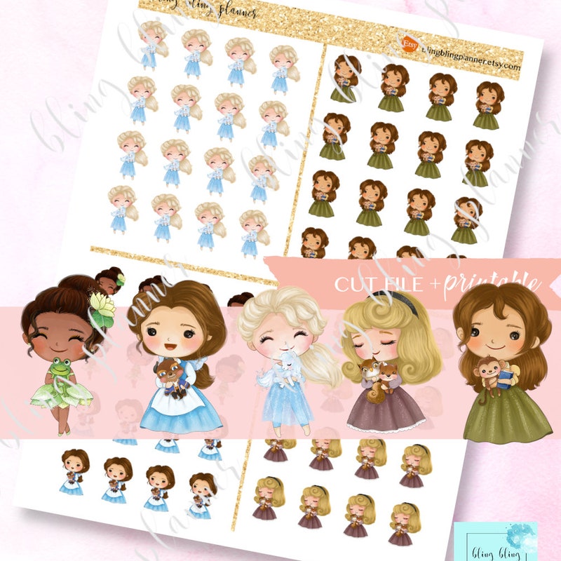 Elsa Stickers - Etsy