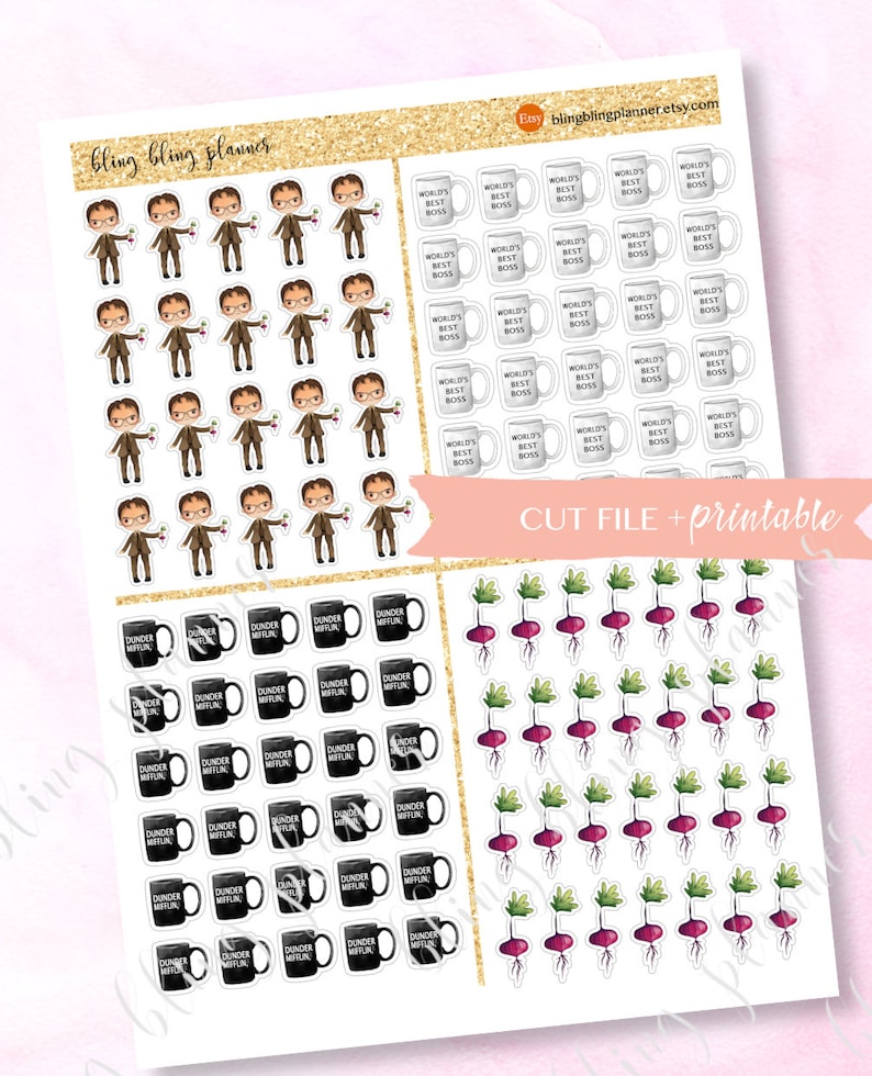 THE OFFICE STICKERS, Printable the Office Stickers, Printable the ...