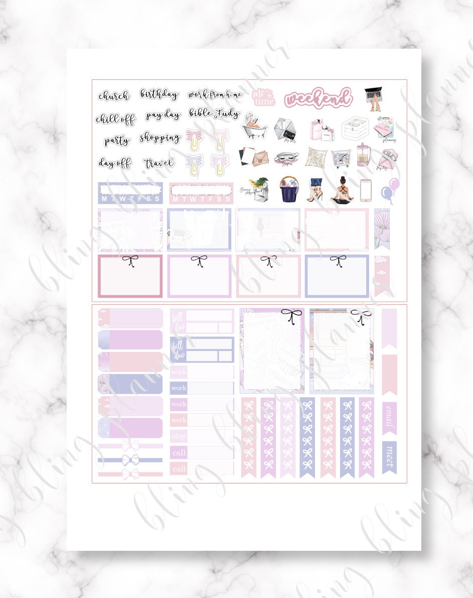 GAME NIGHT planner STICKERS printable sticker kit gaming | Etsy