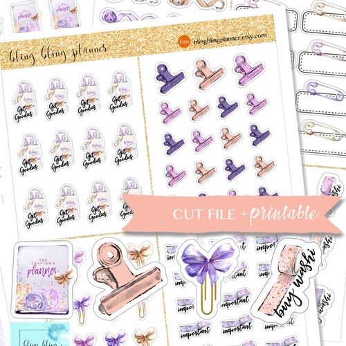 PRINTABLE PLANNER ICON Stickers Printable Planning Stickers | Etsy