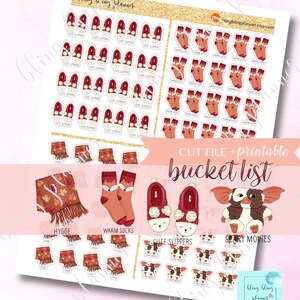 FALL BUCKET LIST Stickers, Printable Fall Bucket Stickers, Fall Planner ...