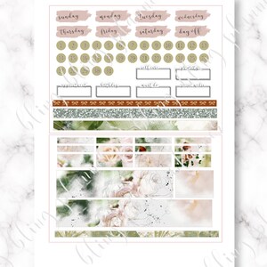 SPRING FLORAL PRINTABLE Planner Sticker, Spring Printable Weekly Kit ...