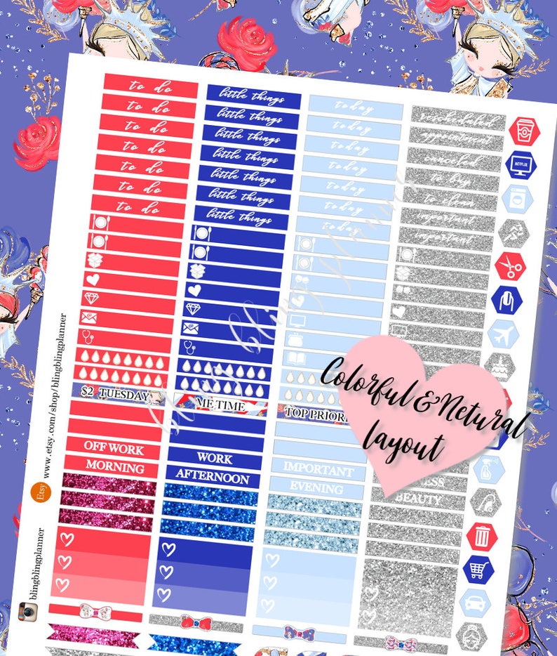 4th of JULY PLANNER Stickers, Independence Day Stickers, Cute July 4th ...