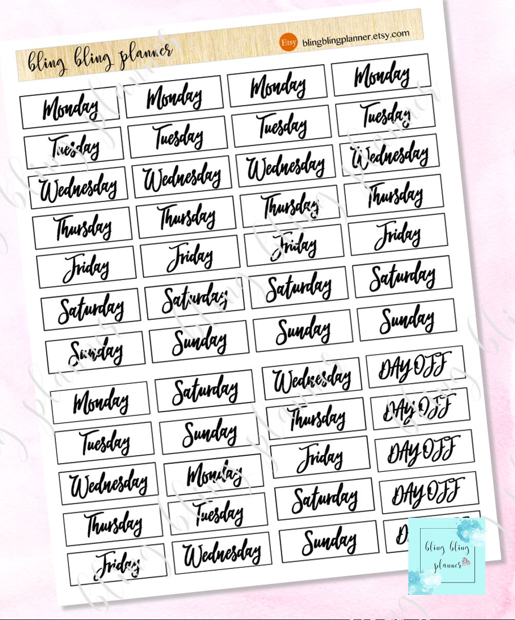 FOIL READY DATE Stickers Foil Ready Printable Month Sticker - Etsy