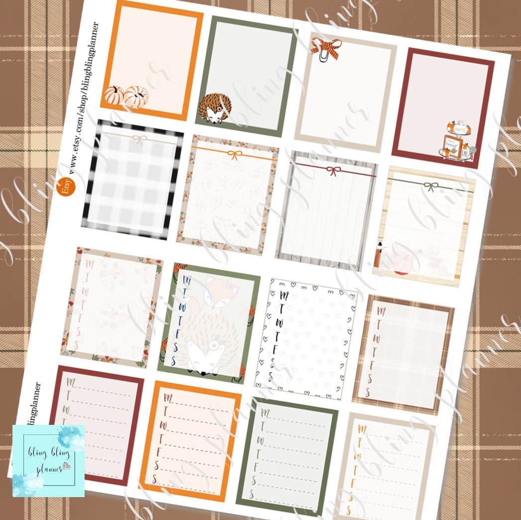 NOVEMBER MONTHLY KIT Printable Monthly Planner Kit November | Etsy