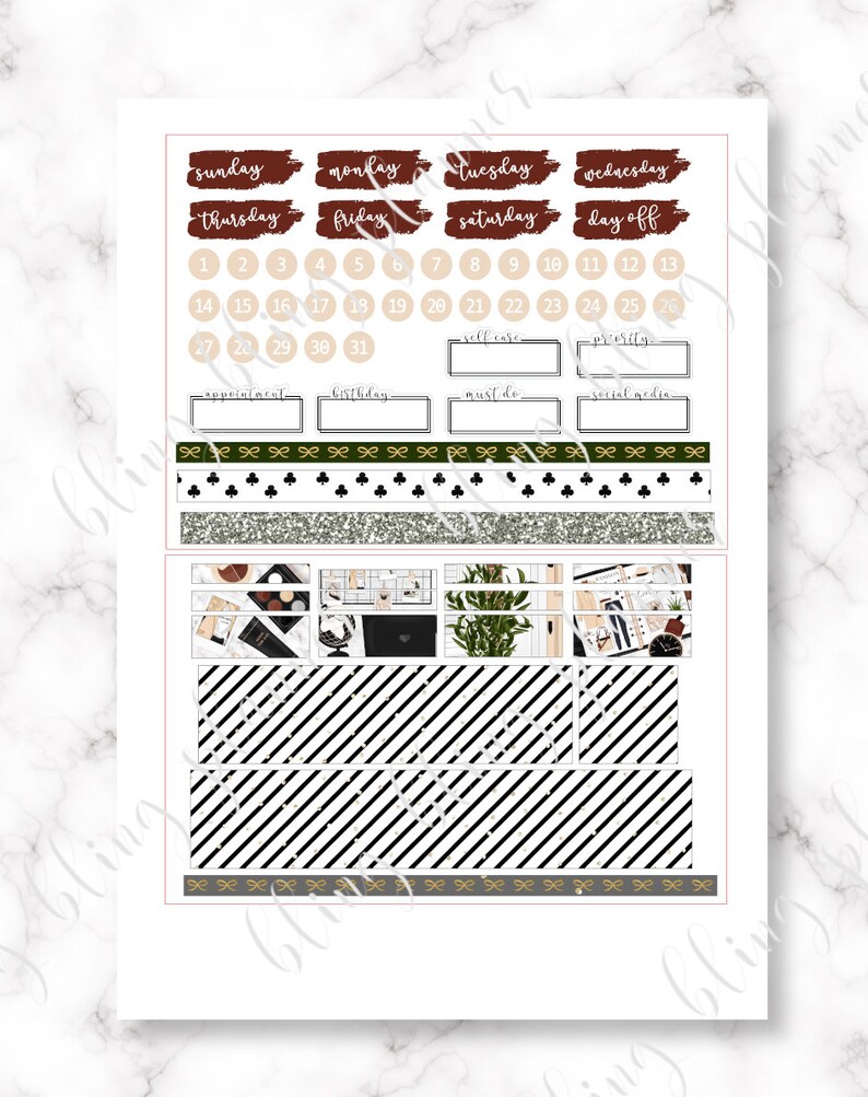 GIRL BOSS STICKERS Printable Girl Boss Stickers Planner Girl | Etsy