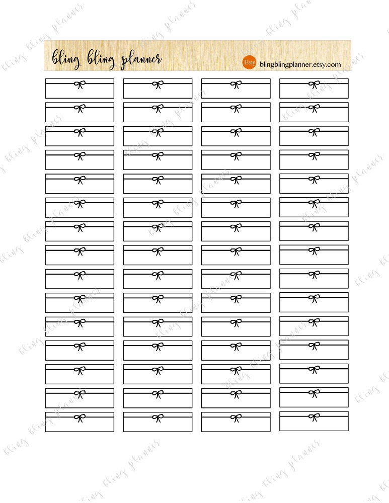 FOIL READY QUARTER Box Printable Functional Stickers - Etsy