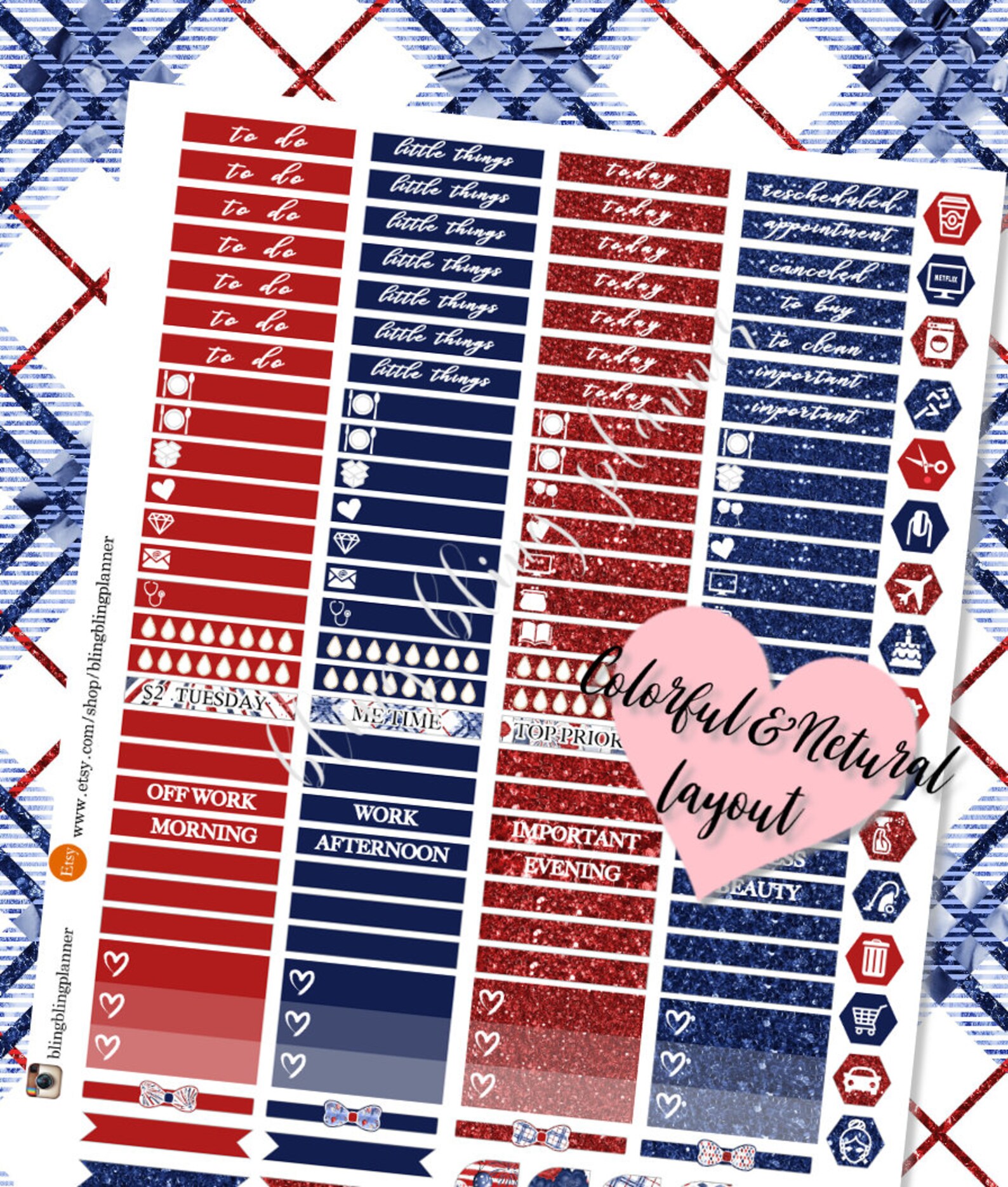 INDEPENDENCE DAY PLANNER Stickers 4th of July Planner - Etsy
