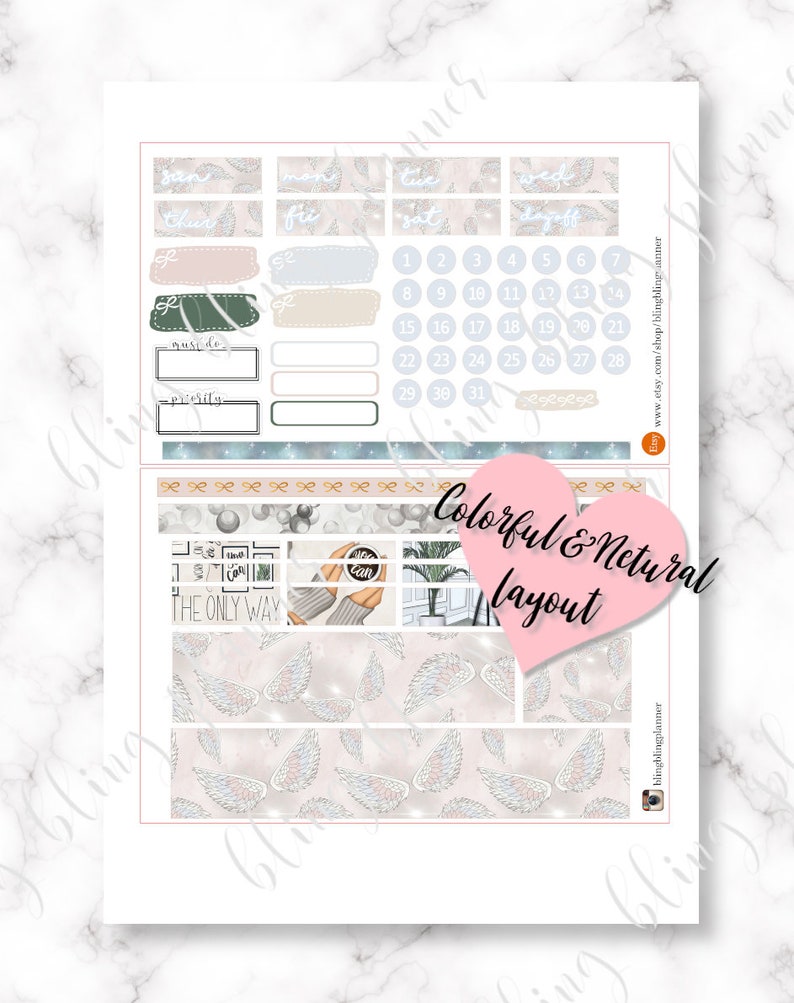 MINDFULNESS PLANNER STICKERS Relax at Home Printable Planner - Etsy