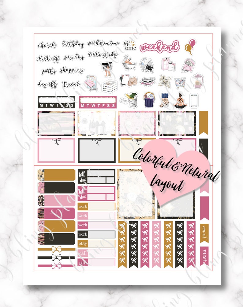 NEW YEAR PLANNER Stickers Printable New Year Planner | Etsy