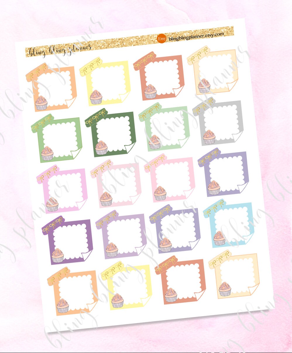 NOTEPAD PRINTABLE Stickers Printable Sticky Notes Cute | Etsy