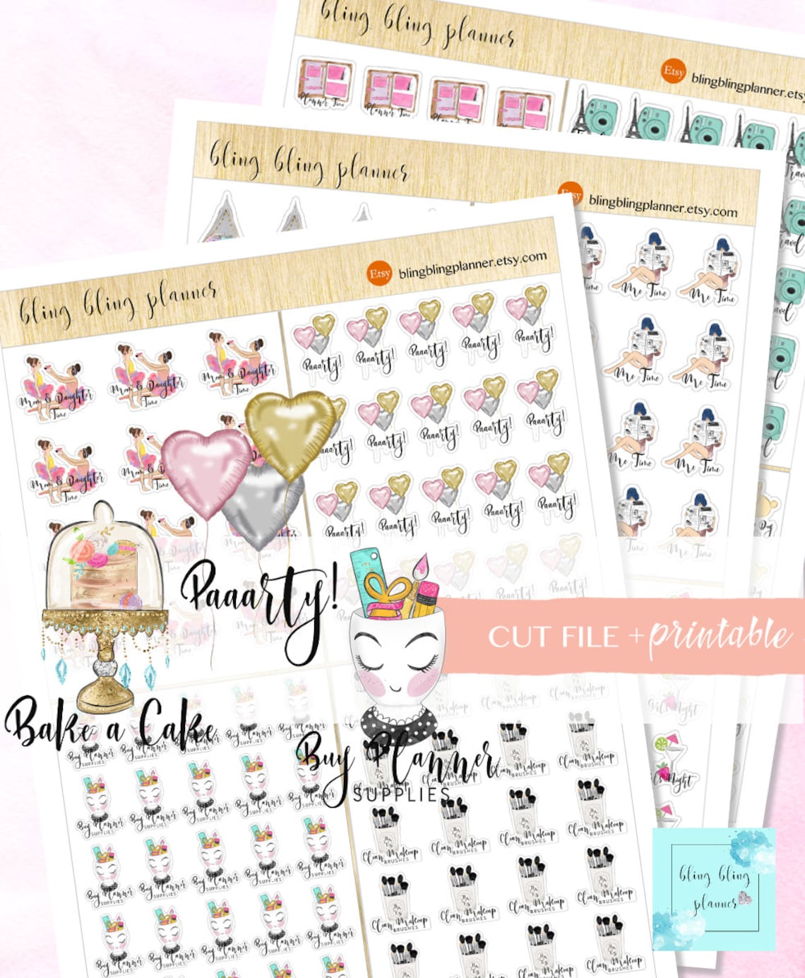 DAILY PLANNER DECO Stickers Functional Deco Planning Sticker - Etsy